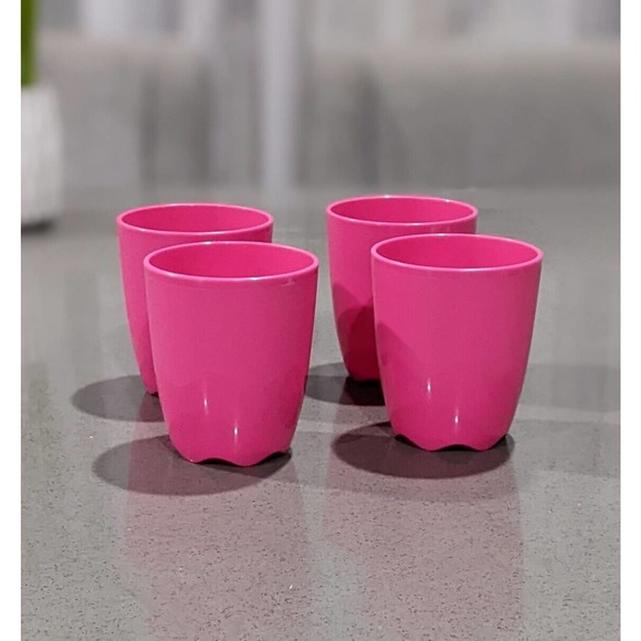 Tupperware | Kitchen | Tupperware Set 4 Open House Floresta Tumblers 9 ...